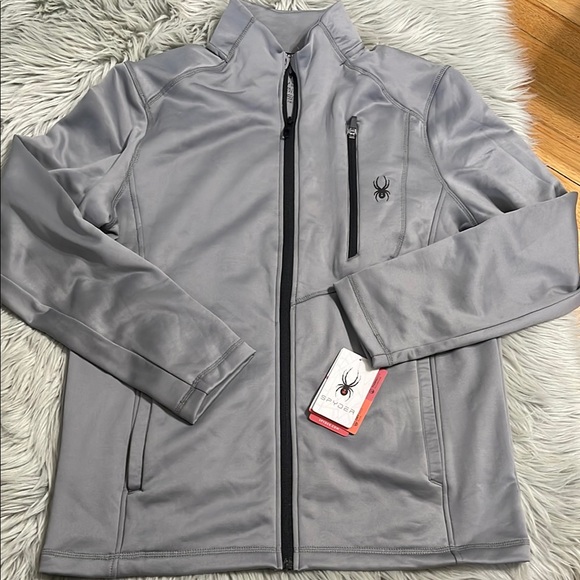 Spyder | Jackets & Coats | Spyder Gray Performance Jacket Fullzip ...